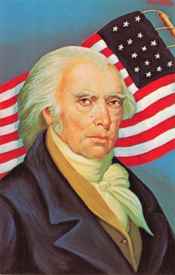 Postcard Portrait 4th U.S. President James Madison, Morris Katz ...