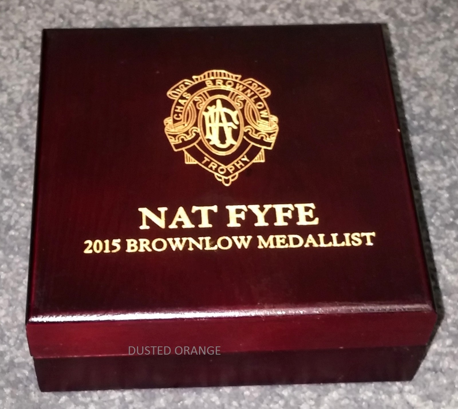 NAT FYFE FREMANTLE DOCKERS OFFICIAL AFL BROWNLOW MEDAL REPLICA IN BOX ...