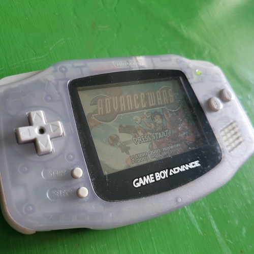 Game Boy Advance [AGB-001] Clear Purple Console Tested w/Advance Wars ...