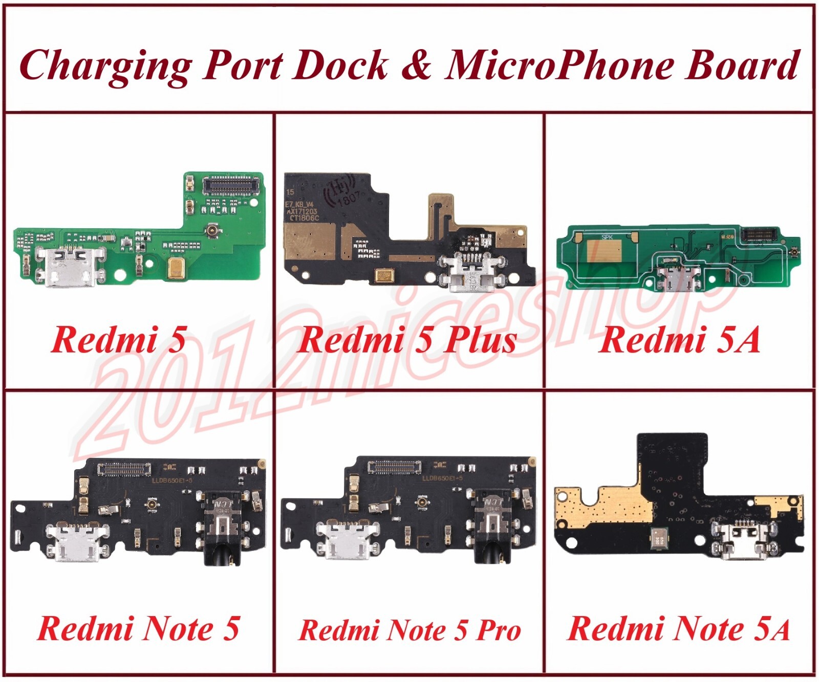 OEM Charging Port Connector Flex Mic Board For Xiaomi Redmi 5 5 Plus ...