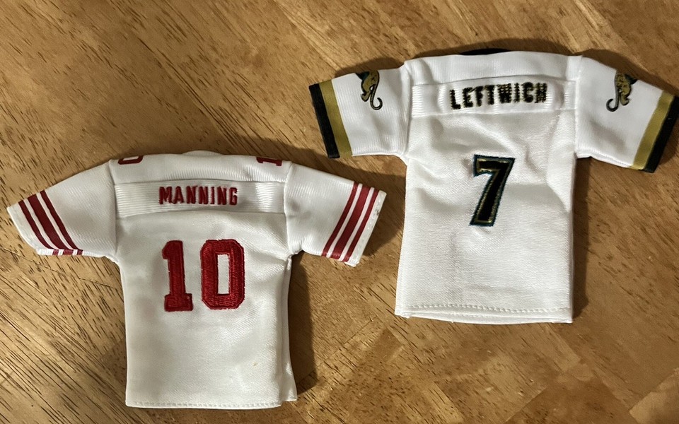 ELI MANNING / BYRON LEFTWICH MINI JERSEYS NFL FOOTBALL NY GIANTS JACKSONVILLE | eBay