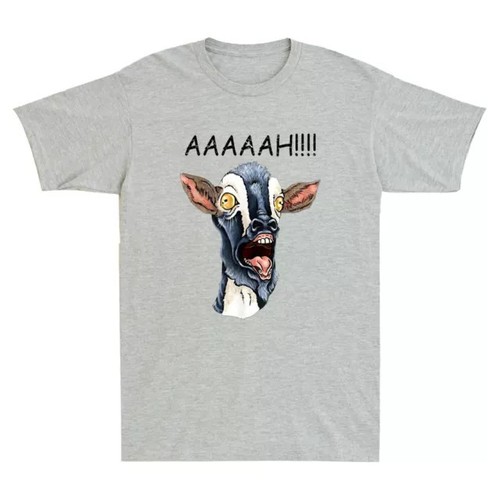 AAAH! Funny Screaming Goat Humor Meme Goat Lover GTee S-3XL Made In ...