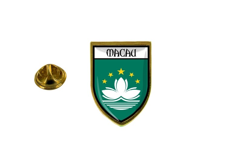 Pins Pin Badge Pin's Souvenir City Flag Country Coat of Arms Macao ...