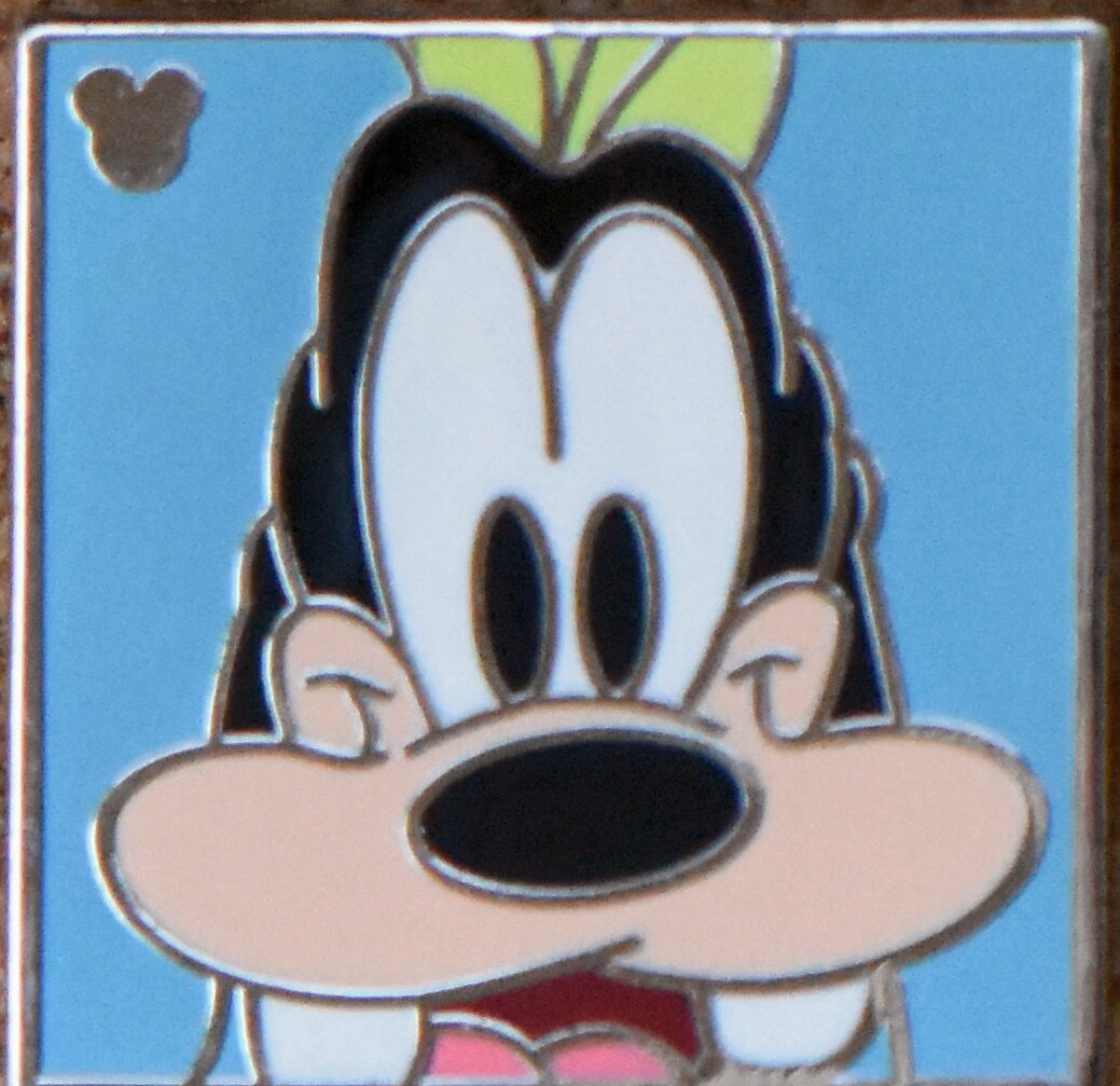 P5 DISNEY PIN HIDDEN MICKEY COLLECTION SMILING GOOFY FACE #3 OF 5 | eBay