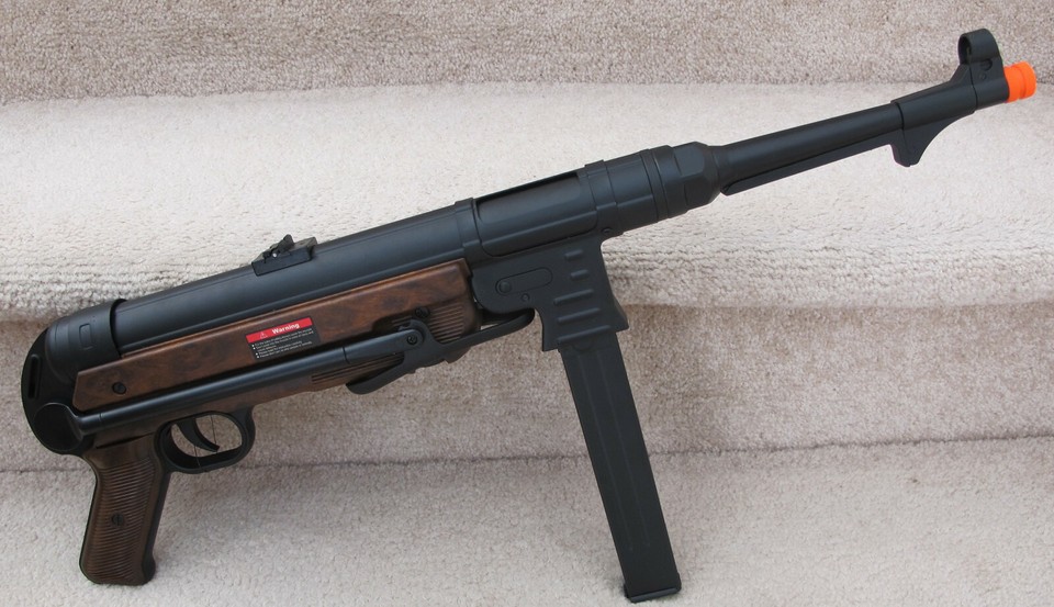 German MP40 Style Metal Gearbox Auto Electric Airsoft Gun Brown | eBay