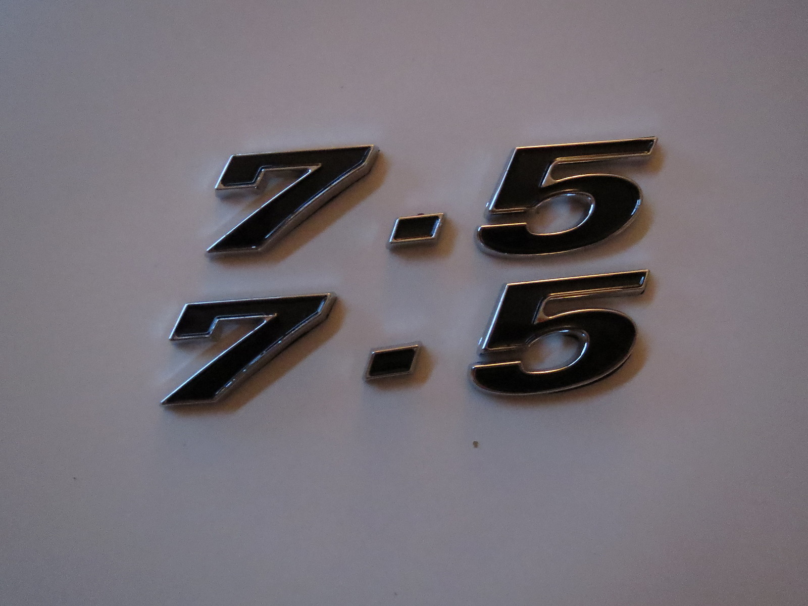 FORD 7.5 7.5L 460 ENGINE ID FENDER HOOD SCOOP QUARTER TRUNK EMBLEMS ...
