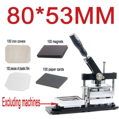 High Quality100pcs Materials for 80*53mm Rectangle Fridge Magnet Making ...