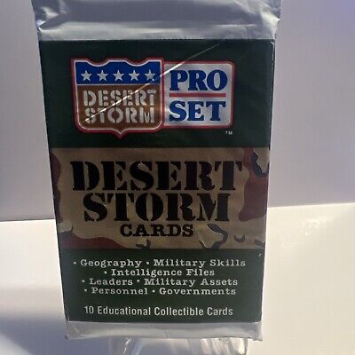 1991 DESERT STORM PRO SET TRADING CARD PACK NEW UNOPENED Desert Storm ...