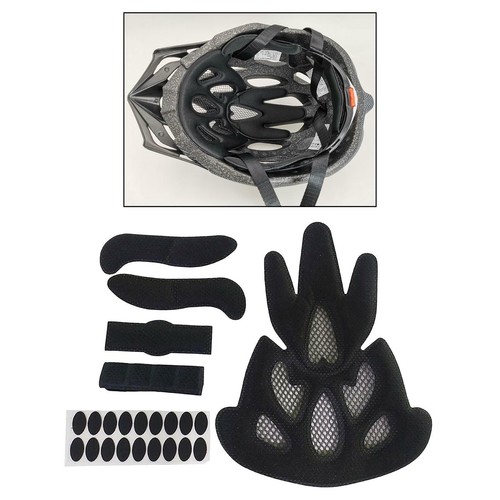Bike Helmet Padding Kits Bicycle Safety Hard Hat Caring Cleaning Pads ...