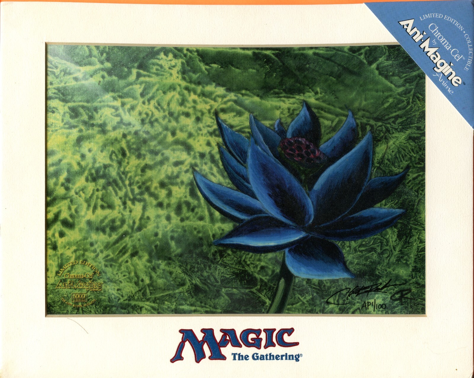 Black Lotus MTG Chroma Cel Art Print Signed By Christopher Rush 1/100 ...