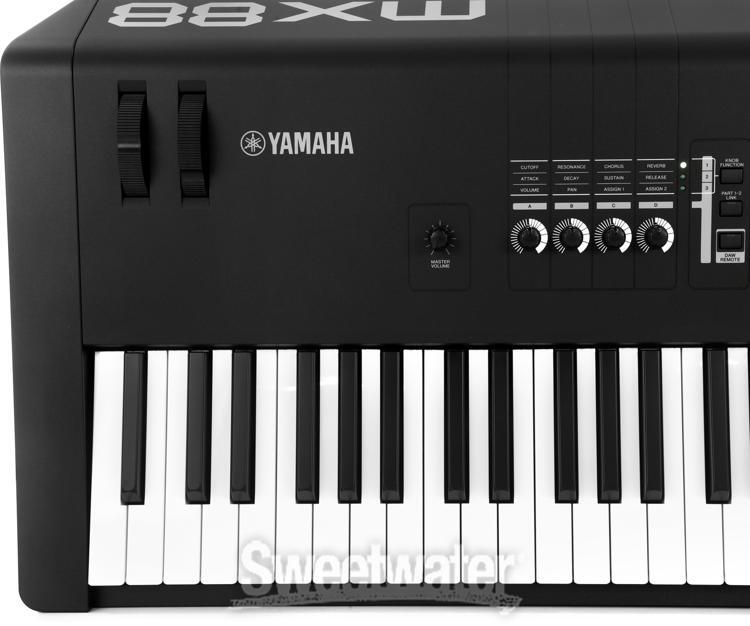 Yamaha MX88 88-key Weighted Action Music Synthesizer Keyboard - Black ...