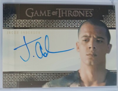 Game Of Thrones Valyrian Steel Valyrian Autograph Card Jacob Anderson ...