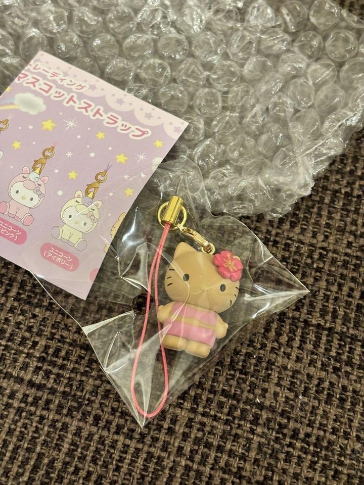 Sanrio Hello Kitty Tanning Mascot Strap Keychain Charm Water Theme | eBay