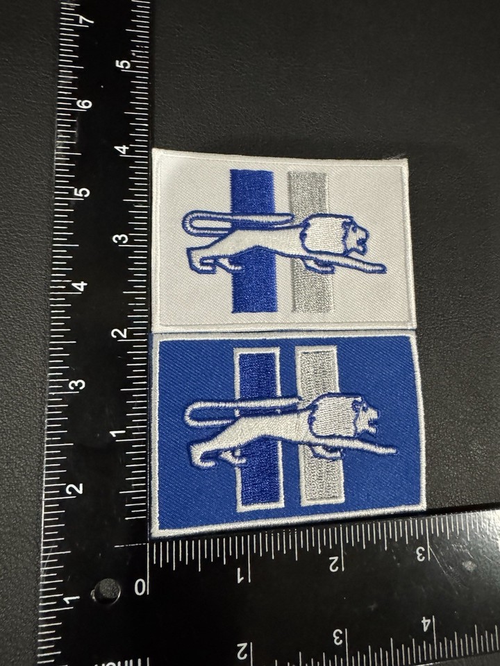 (2) CLASSIC RETRO THROWBACK DETROIT LIONS LOGO PATCH PATCHES NEW OLD ...