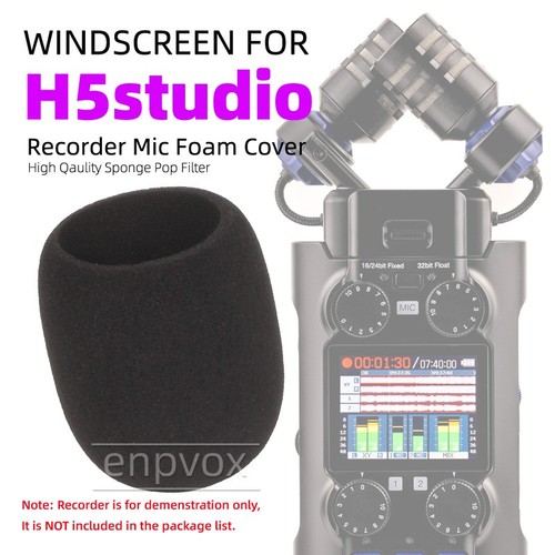For ZOOM H5studio H5s Recorder Foam Mic Shield Pop Filter Sponge ...