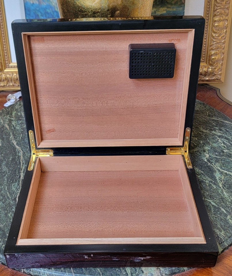 Romeo Y Julieta 125th Anniversary Brown Laquer Cigar Box Humidor 12"x9 ...