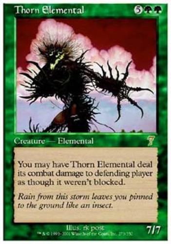 Thorn Elemental - Medium Play MTG 7th Edition | eBay