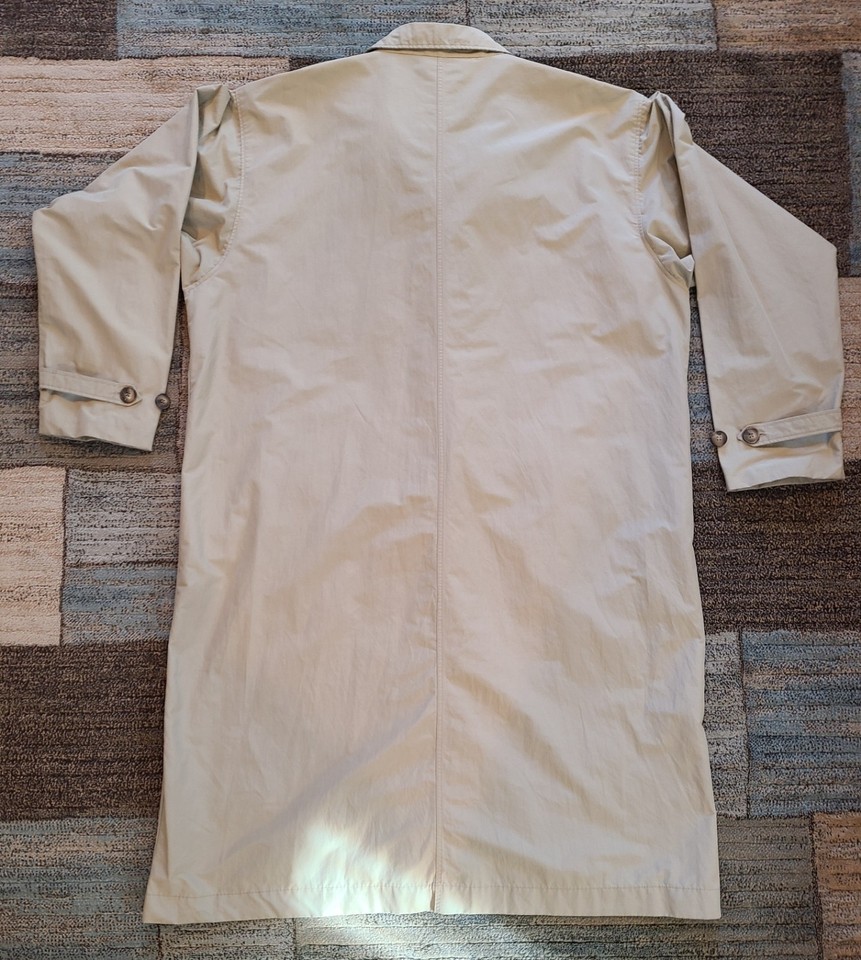 Vtg Patagonia City Rain Trench Coat Tan Beige Made In USA 86501 Men's ...