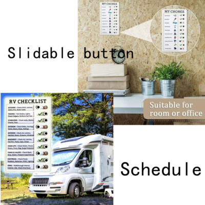 Reusable RV Checklist Memo Board Plastic Daily To Do List My Chores ...