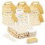 36 Pack Mini Gold Gift Boxes for Wedding, Tiny 2x2x2 Favor Boxes with ...