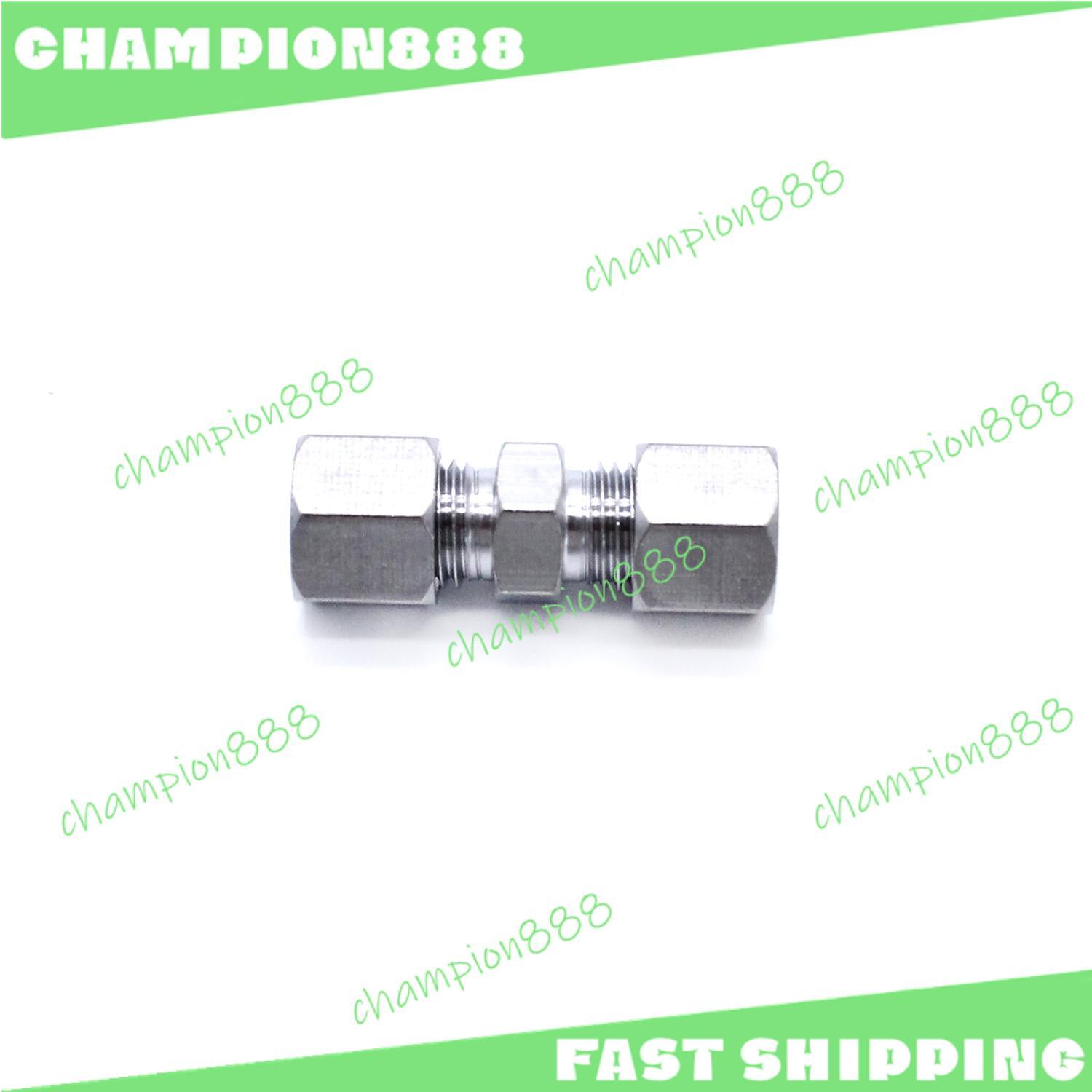 10Pcs Brass Brake Line Compression Fitting Unions For 3/16 Inch steel ...