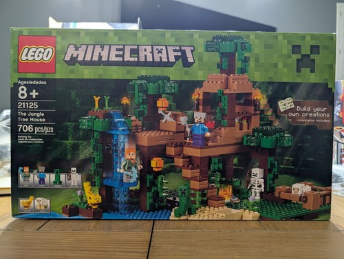 LEGO 21125 (2016) Minecraft Jungle Tree House NEW/SEALED/EXCELLENT ...