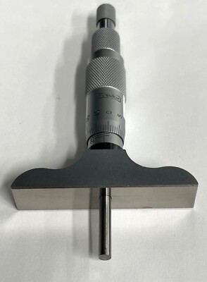 Fowler 52-225-075 Depth Micrometer, 0-25mm Range ONLY, 0.01mm ...