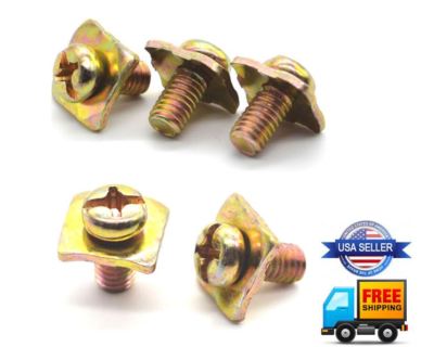 5pcs 5mm Amplifier Terminal Screws Square Washer POWER GROUND SPEAKER ...