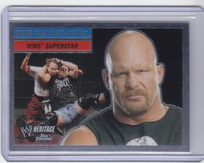 STONE COLD STEVE AUSTIN ( Vintage! 2006 * WWE TOPPS HERITAGE CHROME ...
