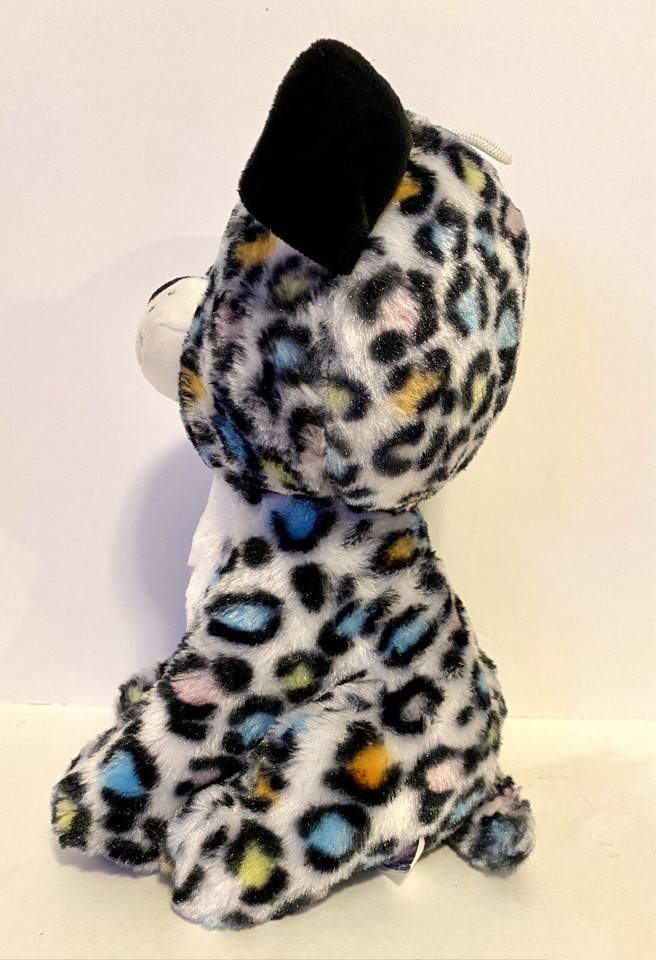 Toy Factory Scent Sations Leopard Rainbow Spotted Plush Blue Sparkle ...