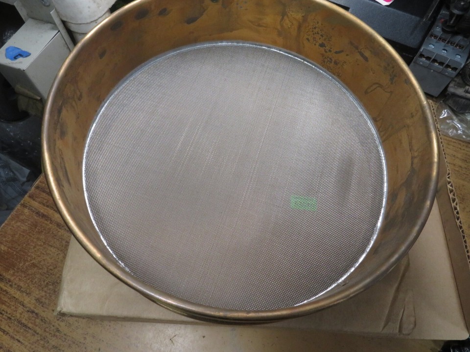 Dual brass frame SS mesh 8" Dia Standard Sieve Size 40 | eBay