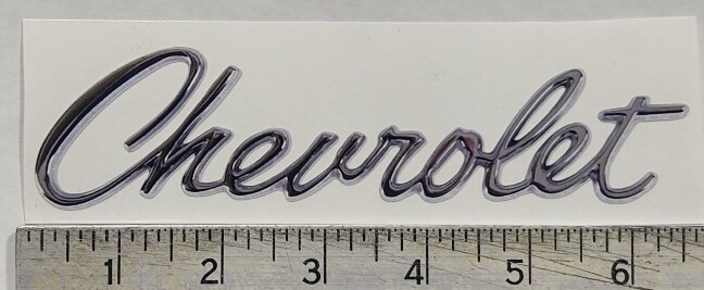Vintage Chevrolet Chevy Camaro Chevelle Script Badge Sticker Decal ...