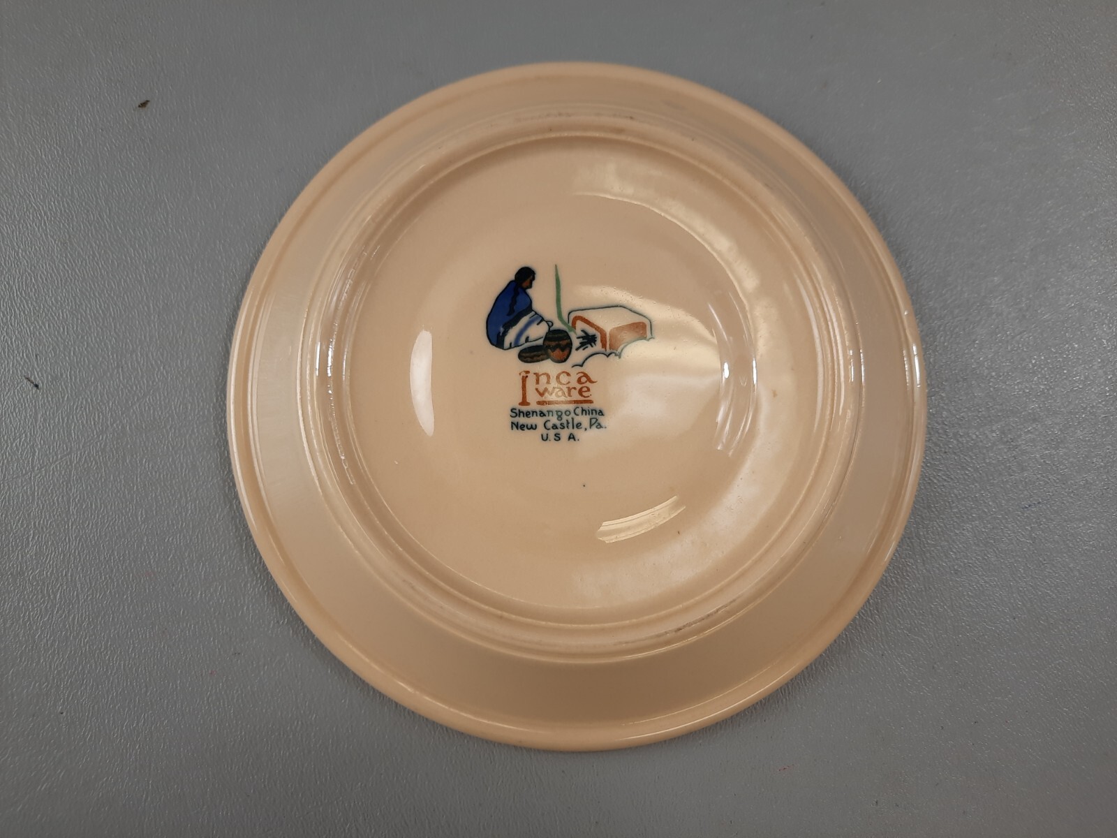 Inca Ware Shenango China Thick Tan Restaurant Ware Set of 7 Berry Fruit ...