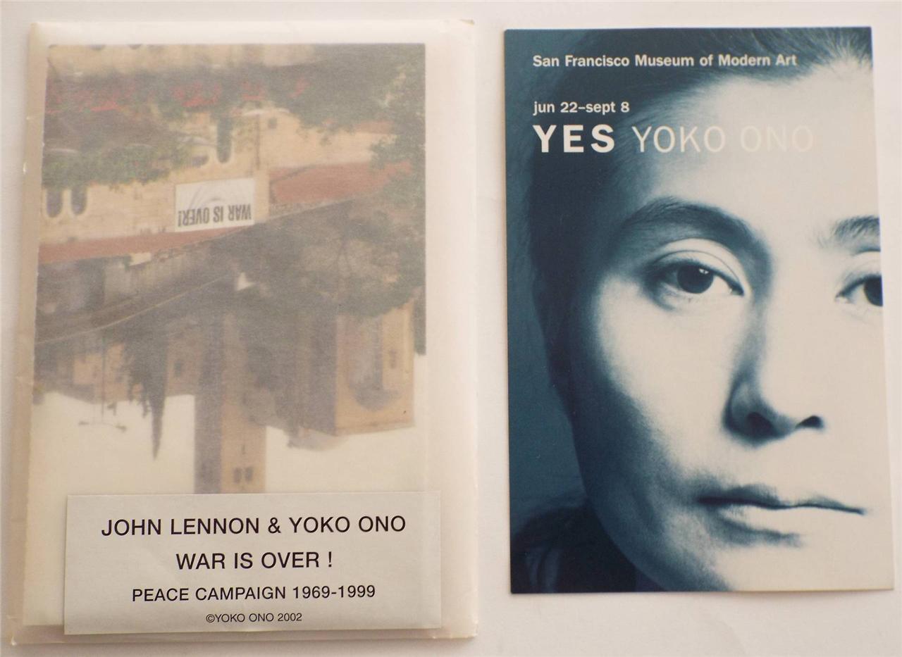 John Lennon & Yoko Ono War Is Over! Peace Campaign 1969-1999 Post Card ...