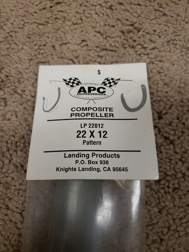 APC COMPOSITE Propeller - 22 X 12 Prop RC Plane - New - LP 22012 | eBay