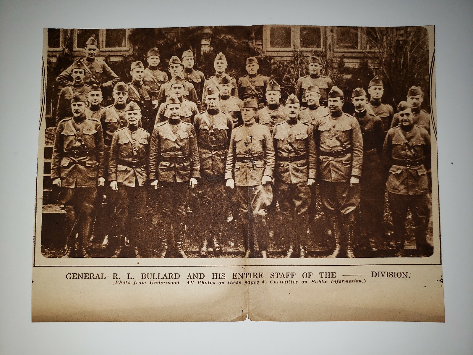 General Robert Lee Bullard and Staff 1918 World War 1 WW1 Picture | eBay