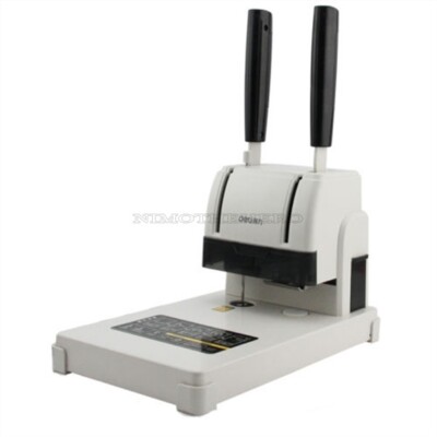 220V Paper Manual Puncher Office Files Riveting Tube Binding Machine ...