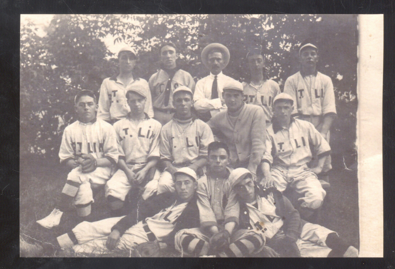 REAL PHOTO LAURENTIDES QUEBEC BASEBALL TEAM PLAYERS CANADA POSTCARD ...