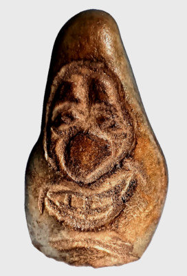 Ancient Prehistoric Neolithic Stone Carved Figurine Idol Worshipper God ...