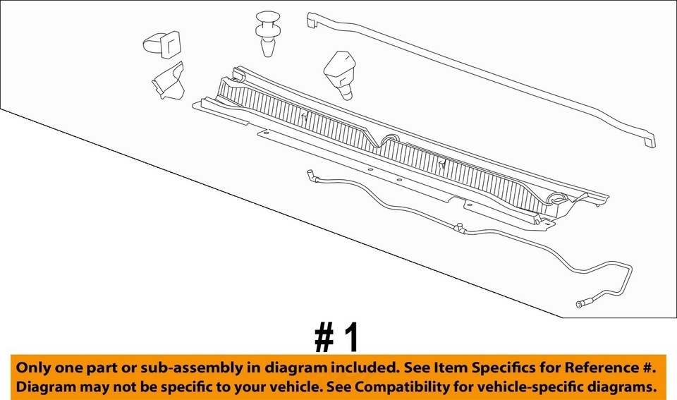 GM OEM 15-20 Suburban,Tahoe Cowl Cowl-Cowl Grille 23454604 | eBay