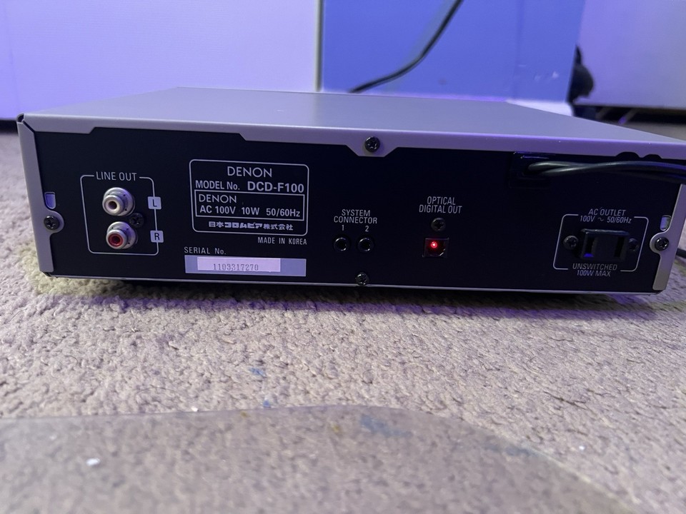 Denon DCD-F100 Mini Single Disc Stereo CD Player Gold | eBay