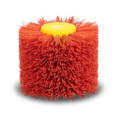 Abrasive Nylon Drawing Wheel Drum Burnishing Polishing Brush Fits ...