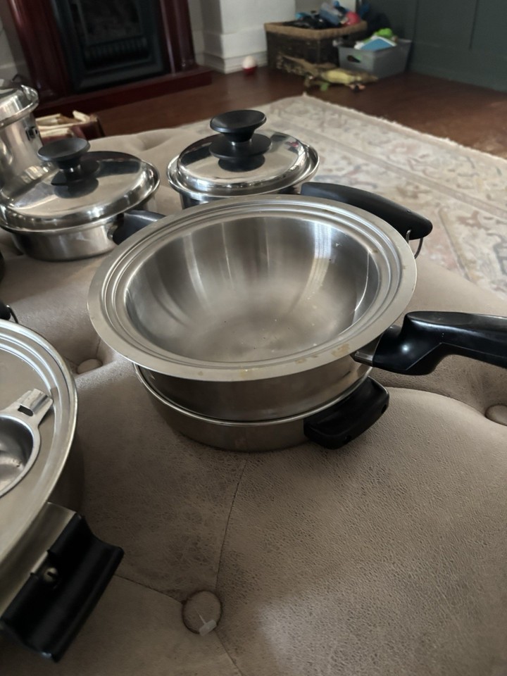 18 Piece Set Lot VTG Permanent 5-Ply Multi-Core Stainless Steel ...