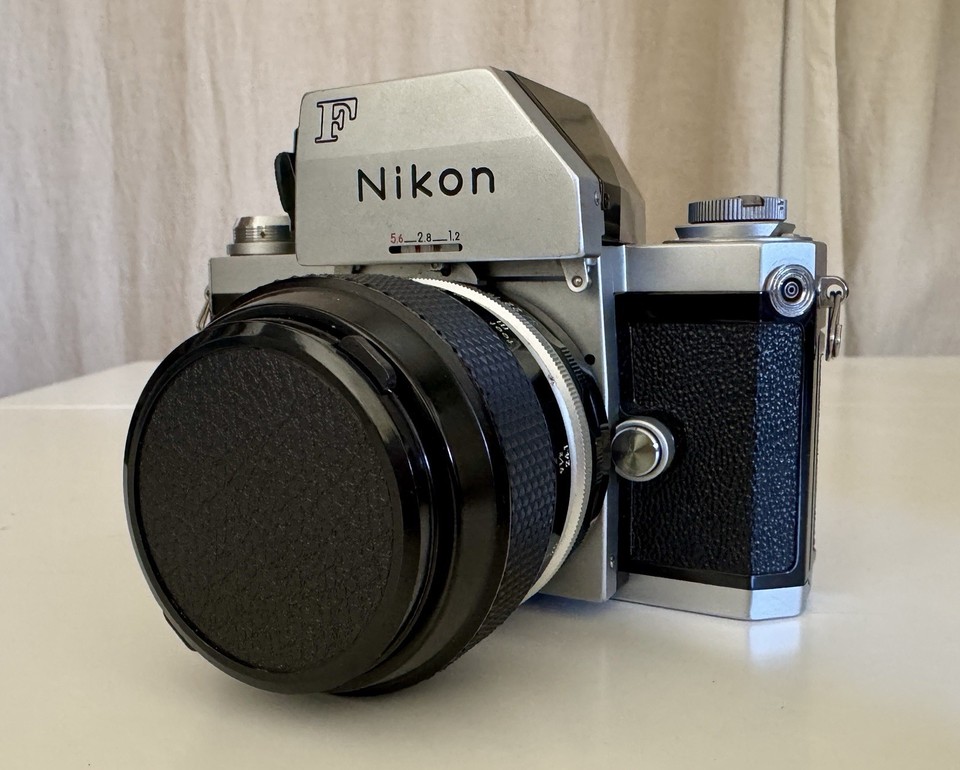 Nikon F Film Camera Kit with Photomic Viewfinder- And 3 Lenses | eBay