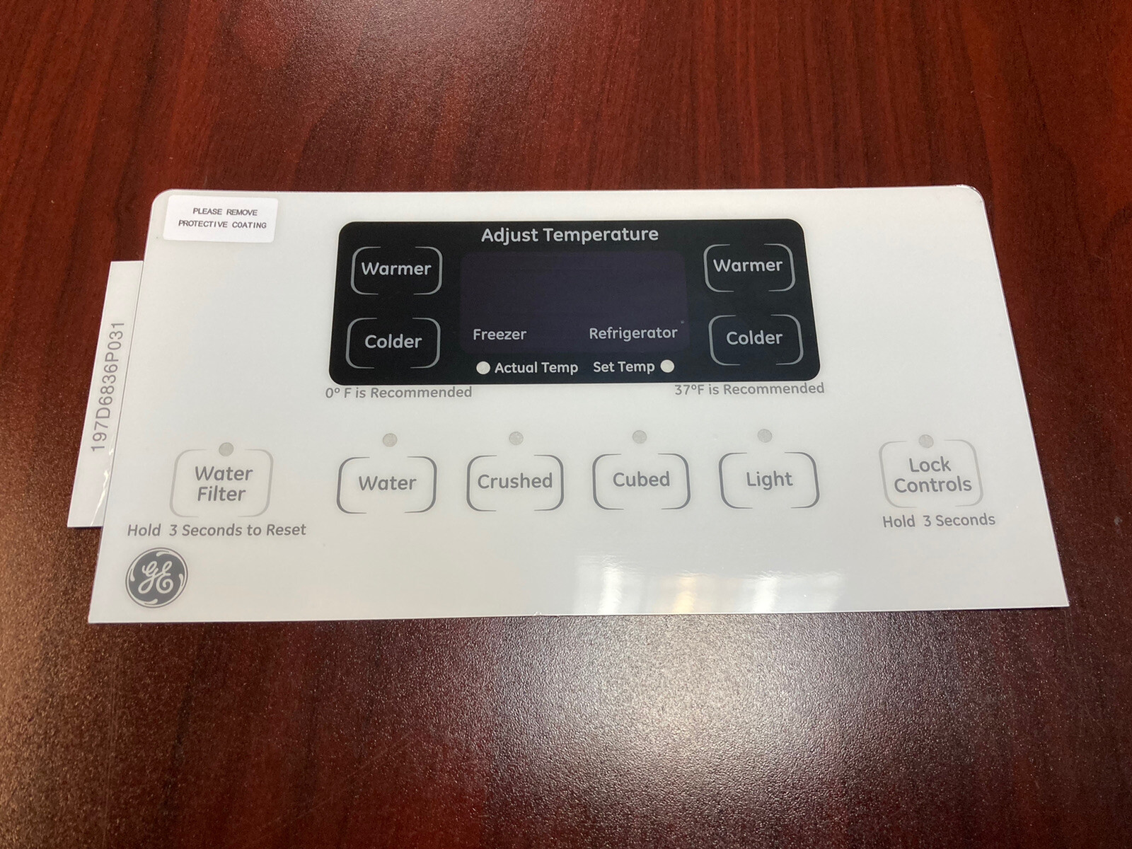 GE Fridge Dispenser White Overlay Sticker only, for WR55X11113 ...