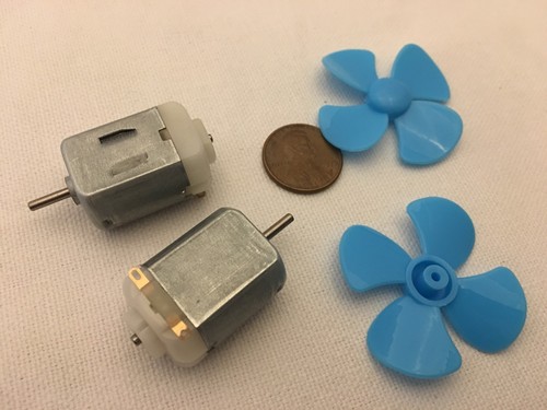 2 Sets 130 blue Motor DC Propeller Solar 3V to 6V prop boat plane diy ...