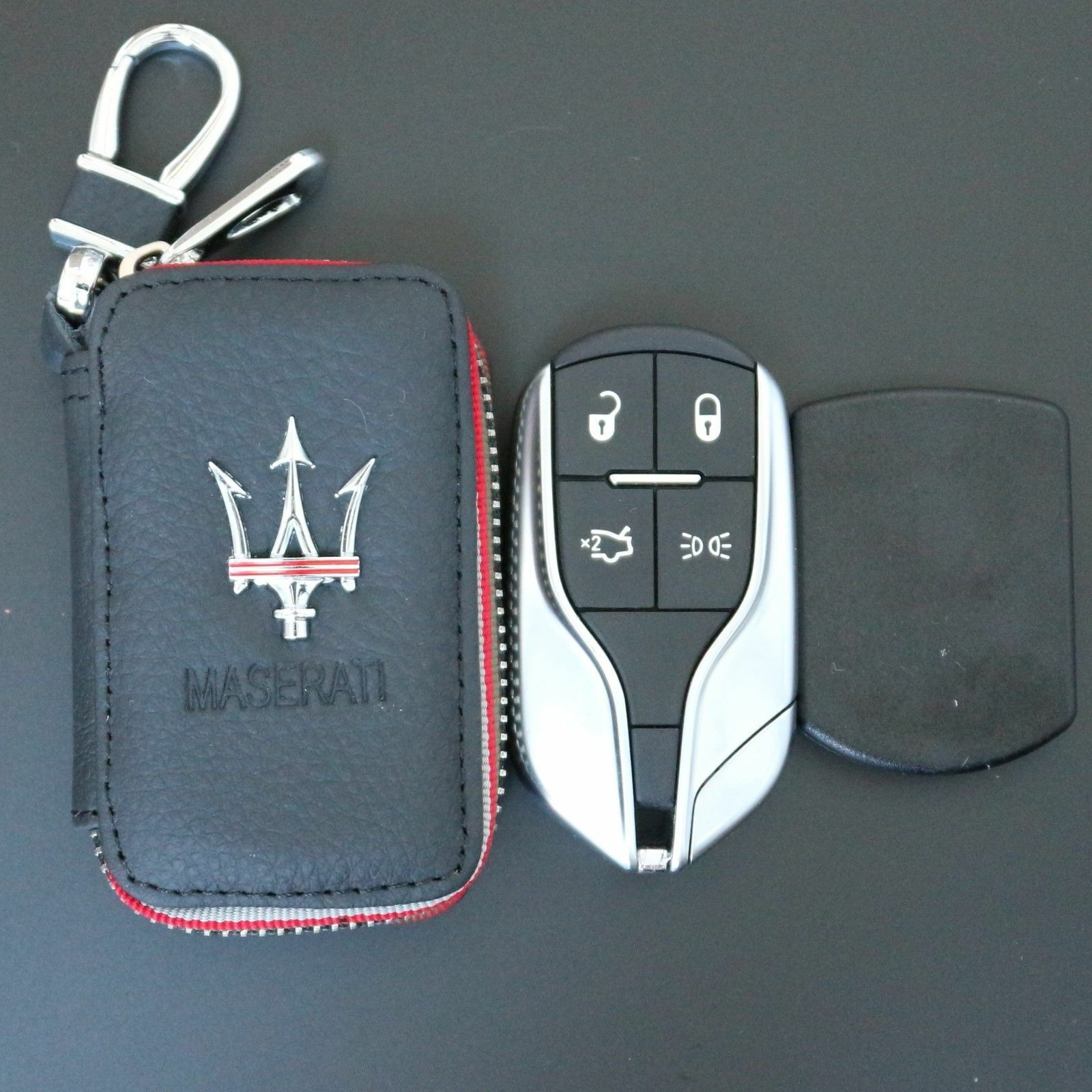 Maserati Levante Quattroporte Ghibli Handstitched Leather Key Ring ...