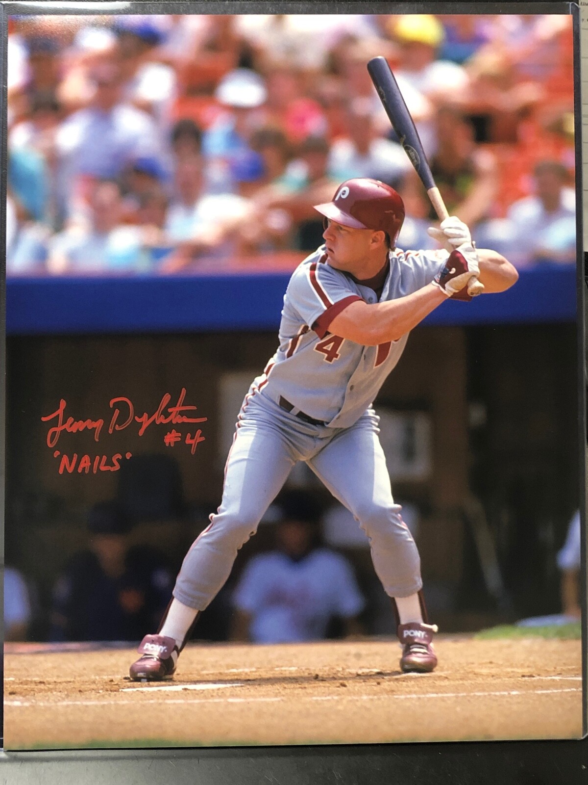 LENNY DYKSTRA "Nails" Signed Autograph Auto 11x14 Photo Picture ...