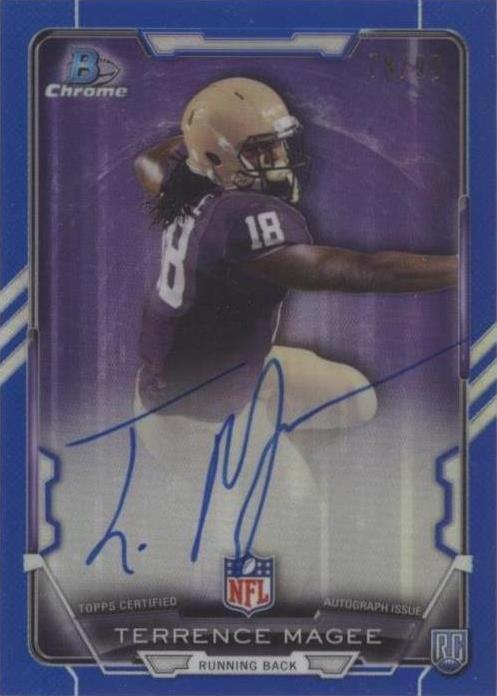 2015 Bowman - Chrome Rookie Autographs Terrence Magee #RCRA-TMA Blue ...