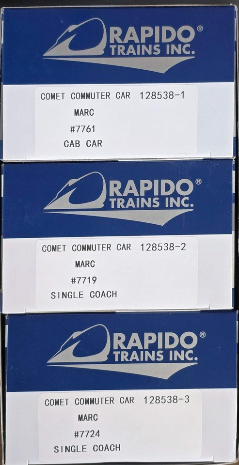 Rapido Trains 128538 HO Scale Comet Coach MARC Set #2 | eBay